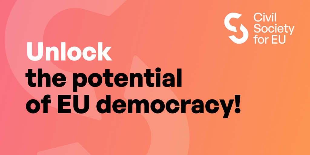 Civil Society for EU: Unlocking the Potential of EU Democracy – Civil ...